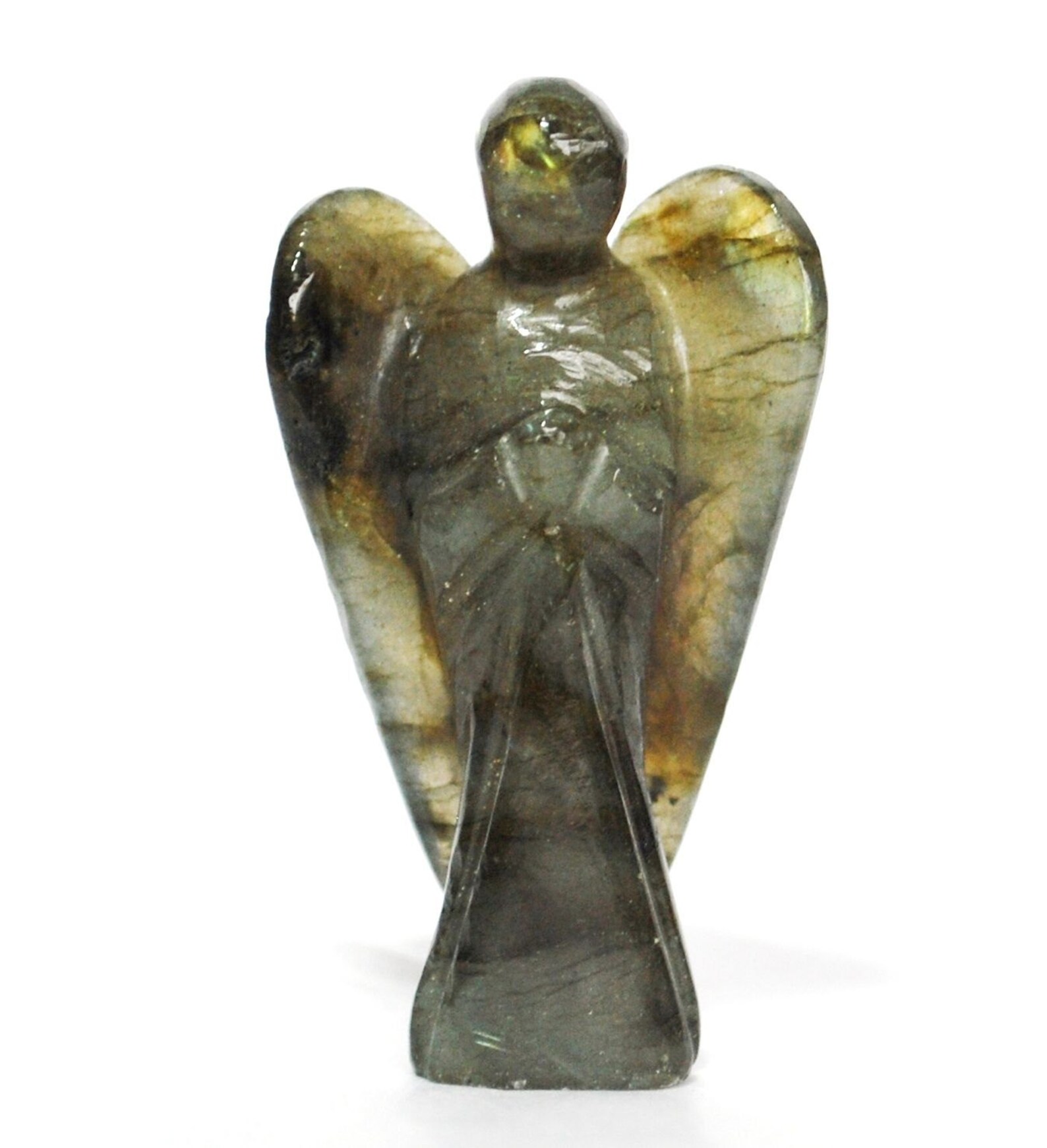 Labradorite Crystal Guardian Angel Stone Natural Statue Carved - Etsy UK