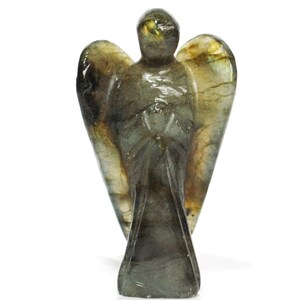 Labradorite Crystal Guardian Angel Stone Natural Statue Carved Gift ...