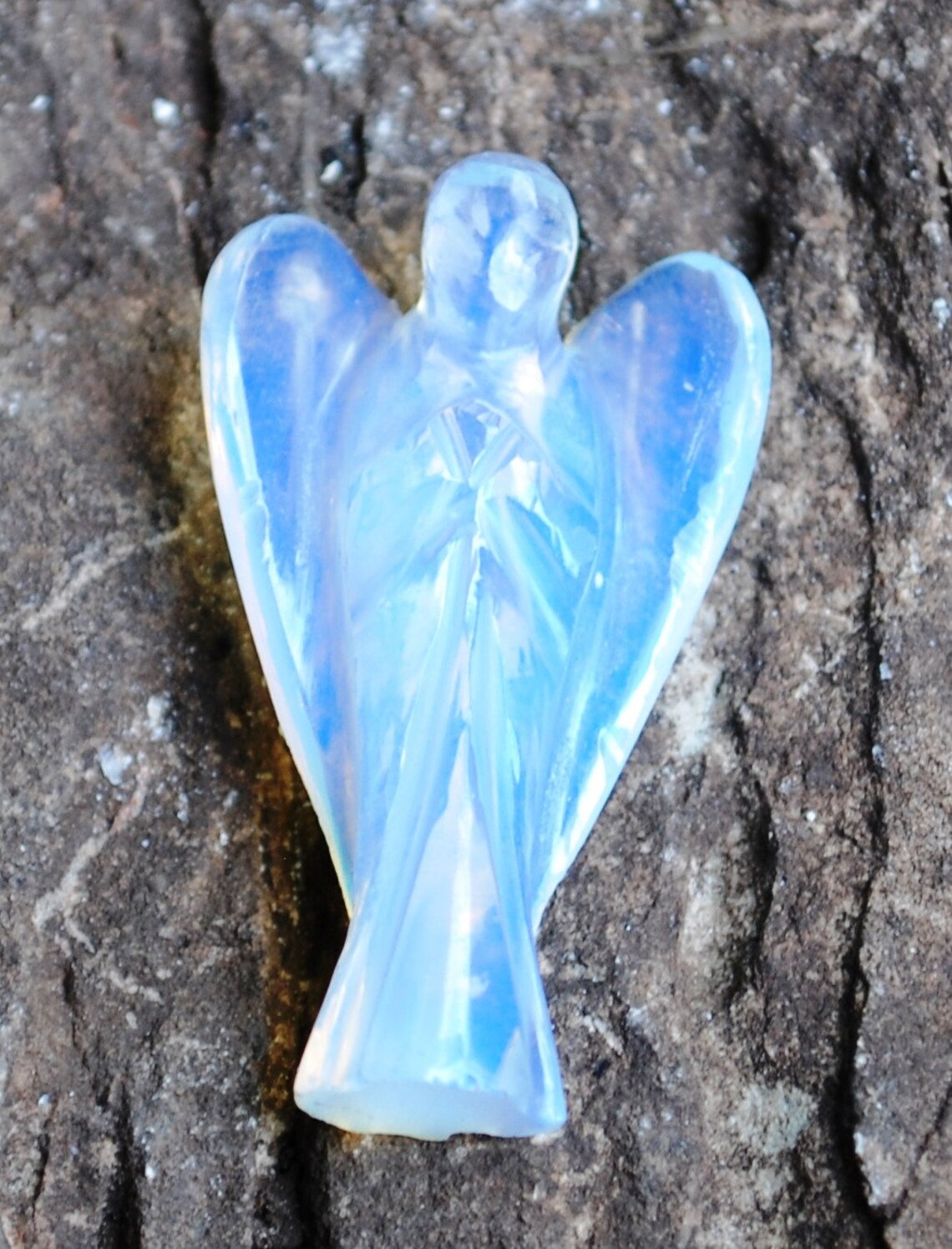 Opalite Crystal Guardian Angel Stone Gift Positive Stone | Etsy