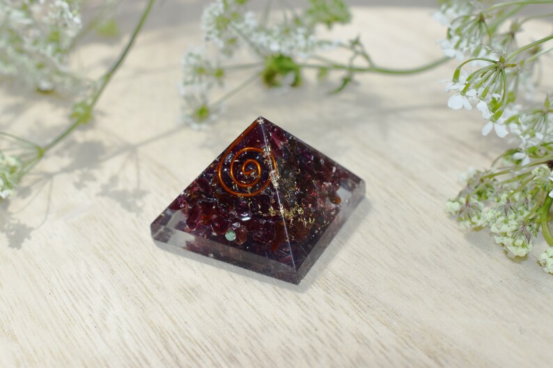 Natural Ruby Crystal Orgone Pyramid Stone of Courage - Etsy