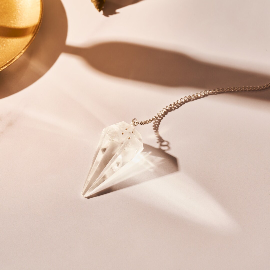 Clear Quartz Crystal Dowsing Sphere Pendulum (beautifully Gift Wrapped ...