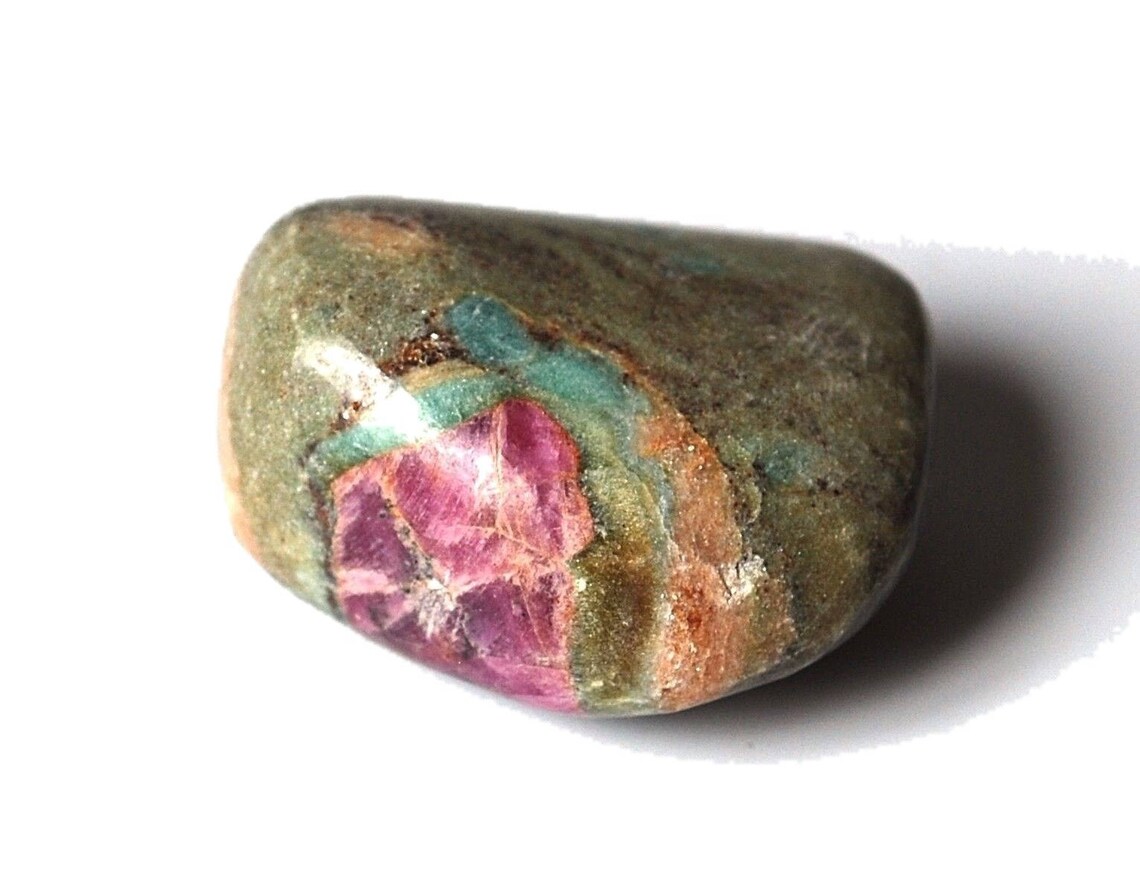 Ruby in Fuschite Combination Natural Crystal Gemstone Tumble - Etsy UK