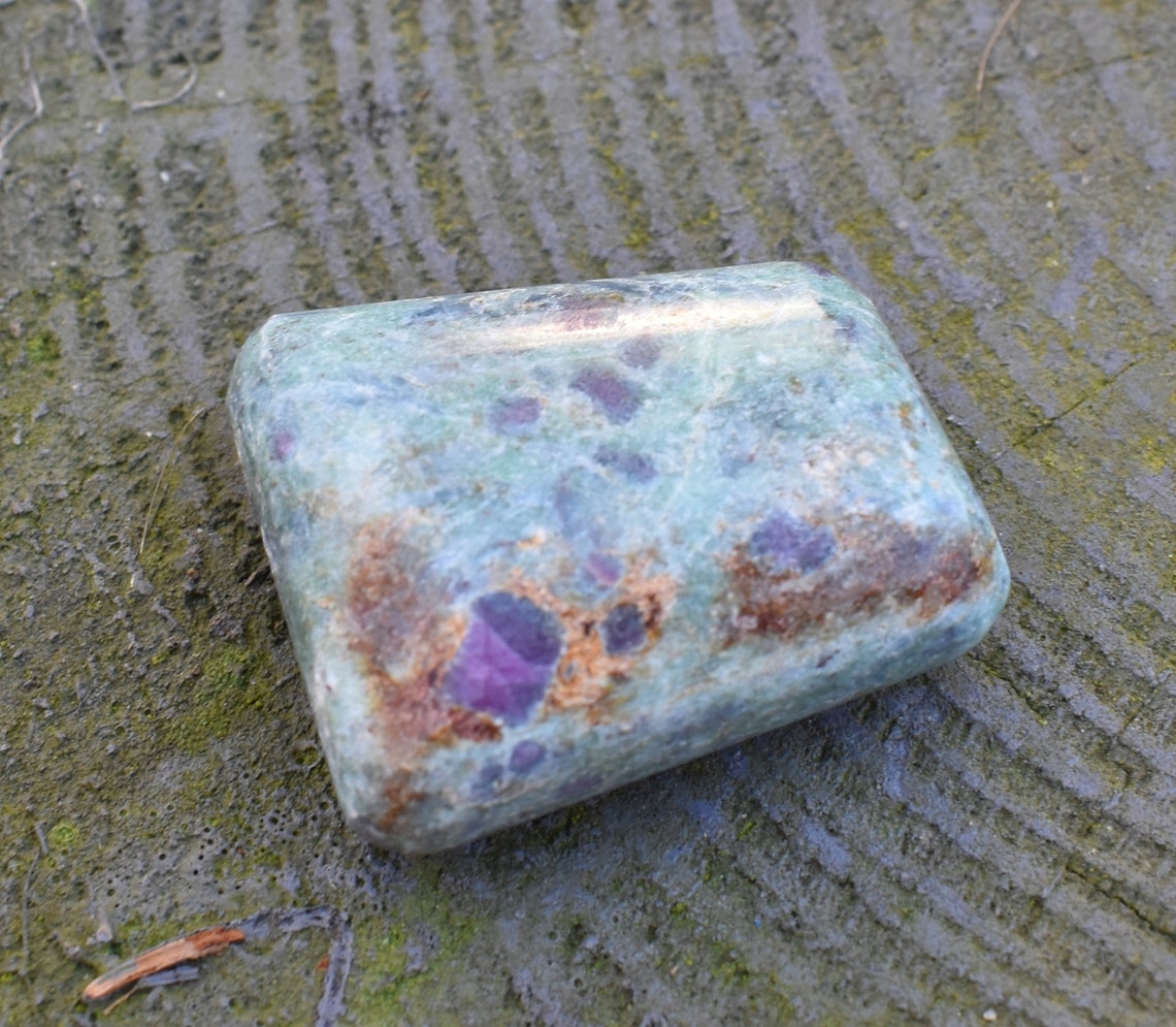 Ruby in Fuschite Combination Natural Crystal Gemstone Tumble - Etsy UK