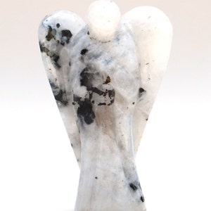 Rainbow Moonstone Crystal Guardian Angel Natural Statue - Etsy
