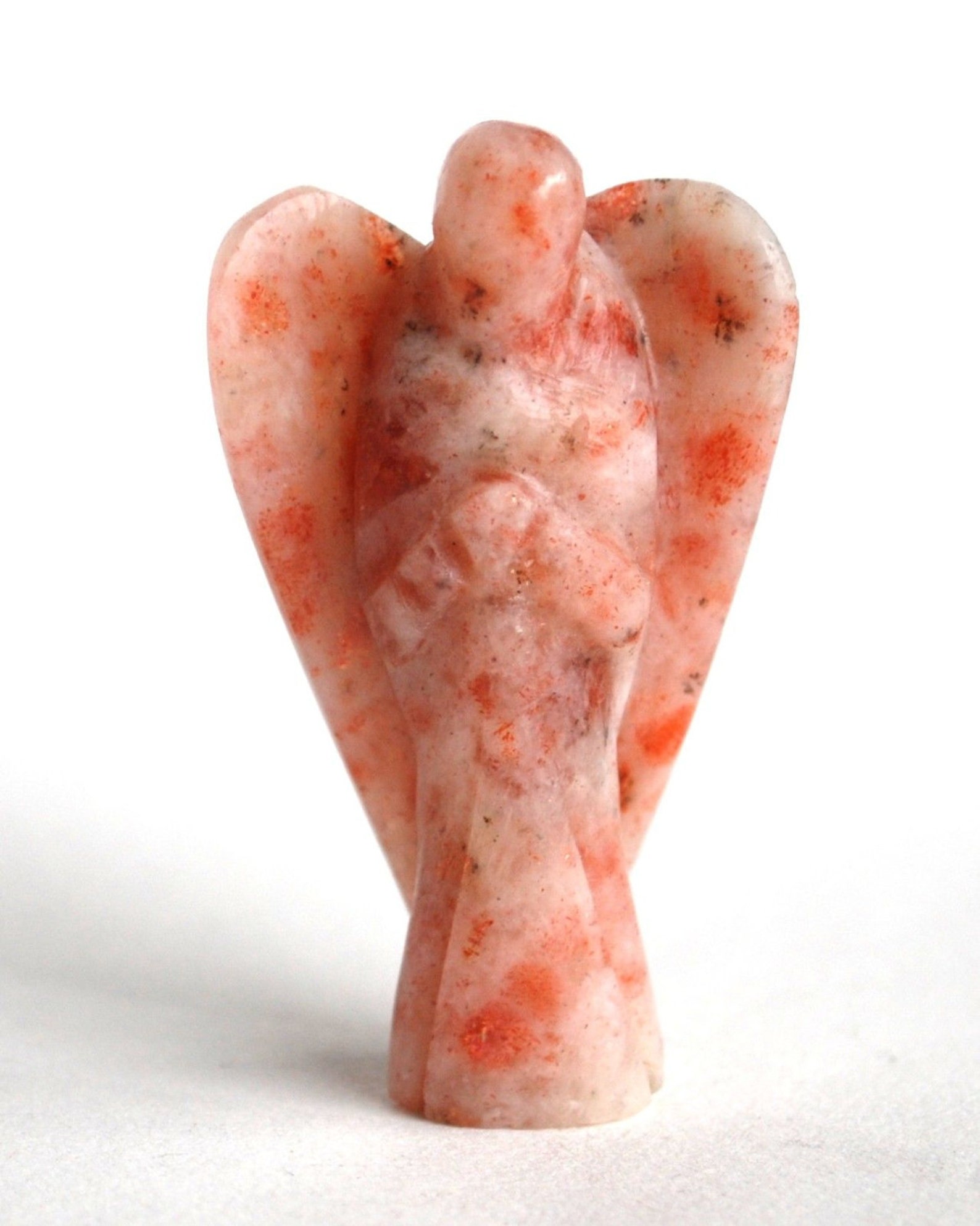 Genuine Sunstone Crystal Guardian Angel Natural Carved Statue - Etsy UK