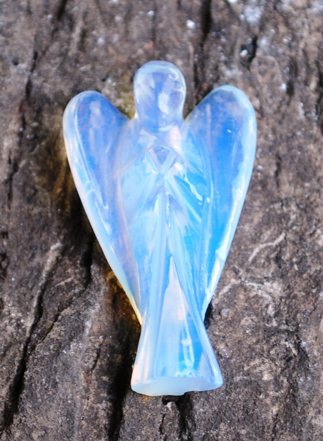 Opalite Crystal Guardian Angel Stone Gift Positive Stone | Etsy