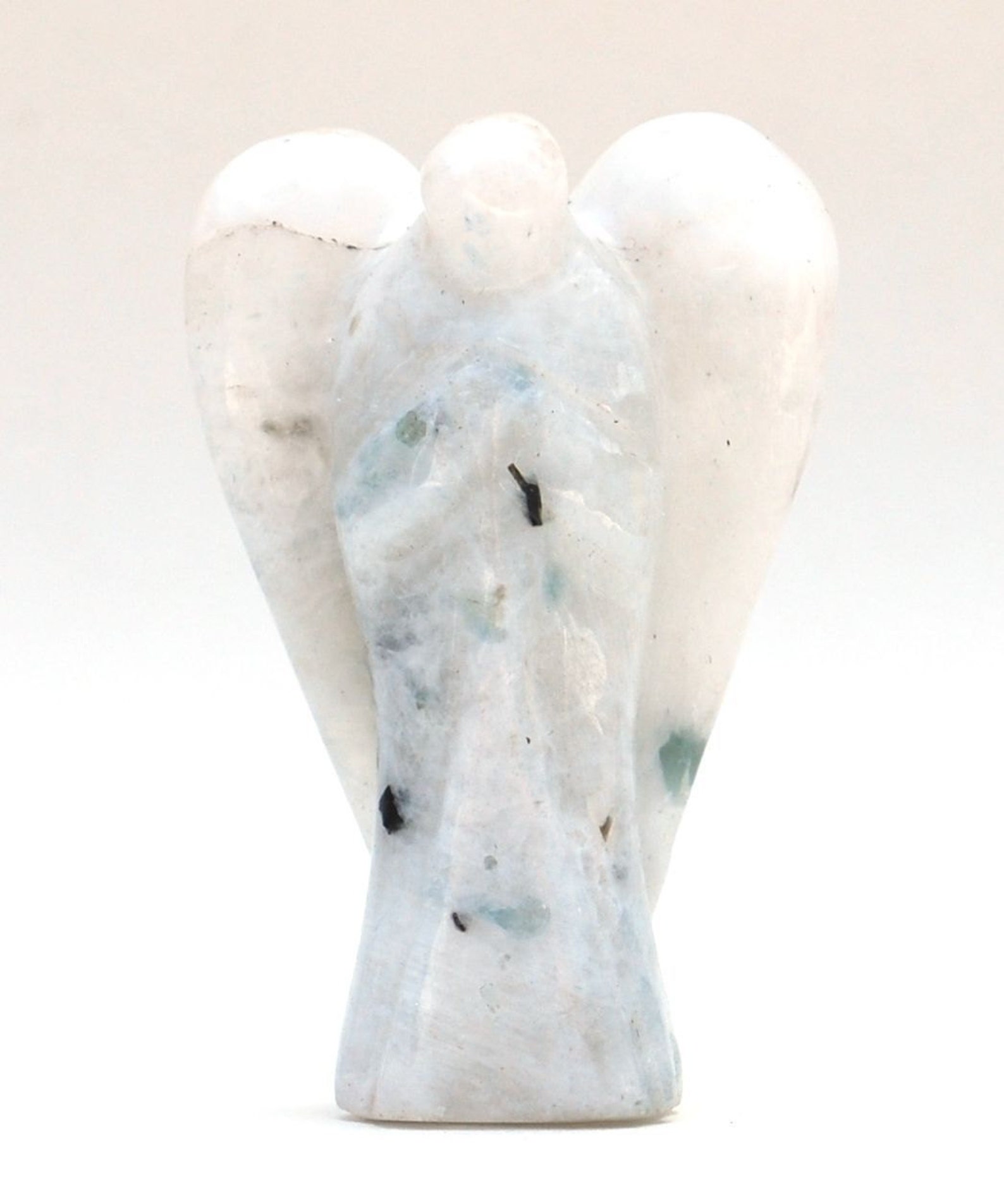 Rainbow Moonstone Crystal Guardian Angel Natural Statue - Etsy