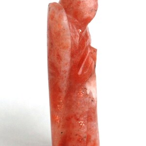 Genuine Sunstone Crystal Guardian Angel Natural Carved Statue Gift ...