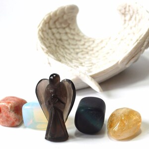 LIBRA Zodiac Star Sign Crystal Stones Gift Set Inc Angel Wings | Etsy