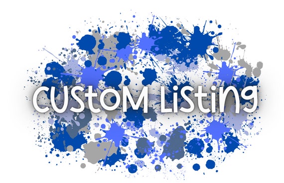 Paint Splatter Custom Listing PNG/JPEG File - Etsy