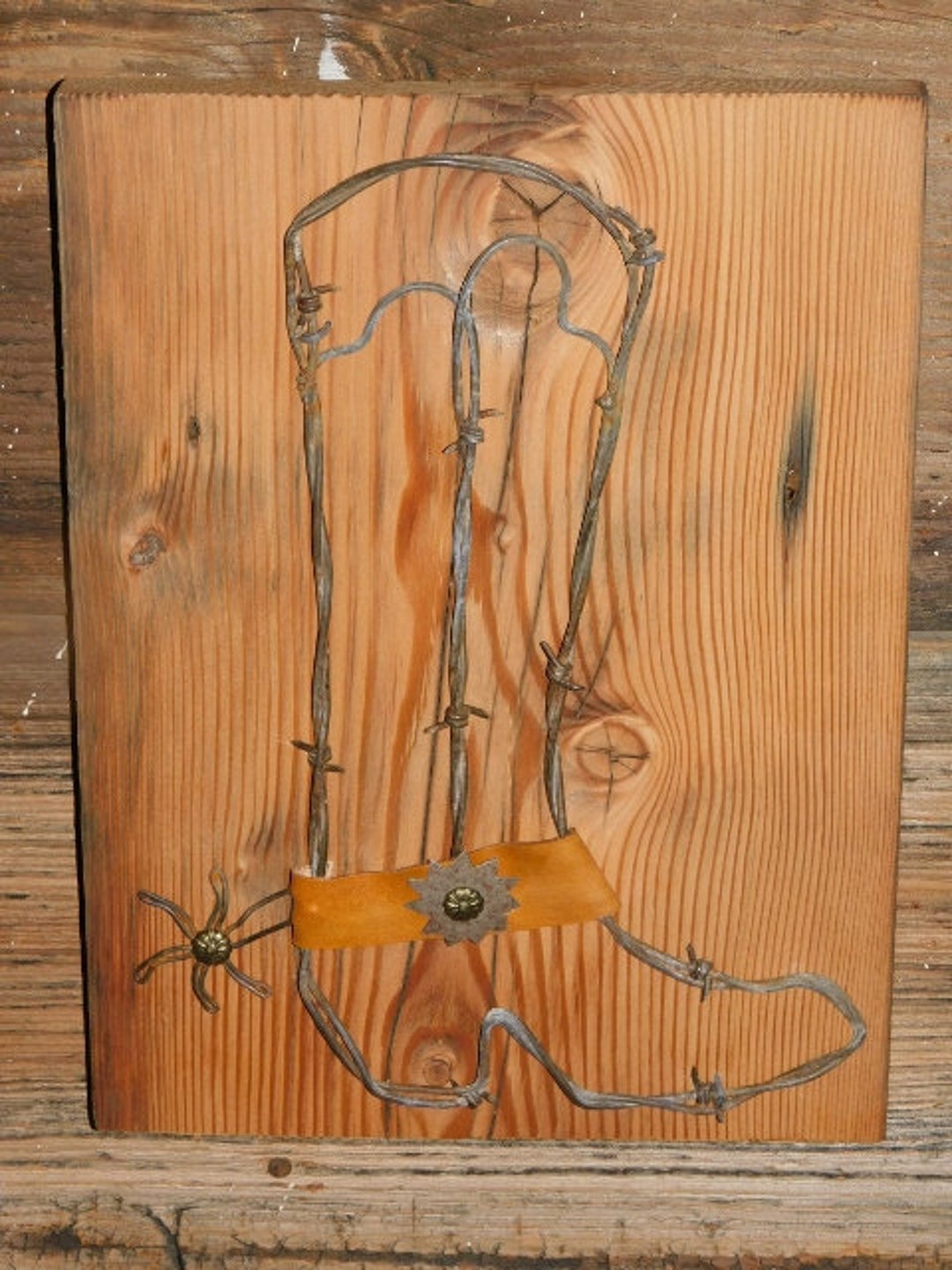 COWBOY BOOT Wall Plaque Wooden Western Sign - Etsy