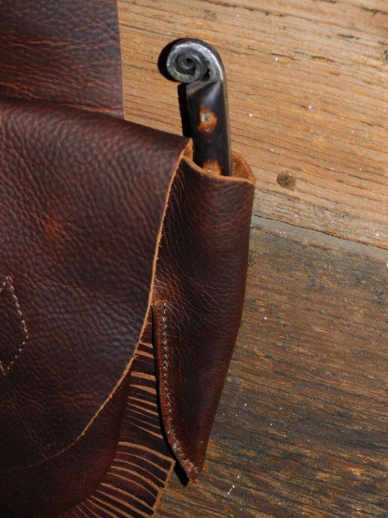 Leather Muzzleloader Fringed Possibles Pouch - Etsy