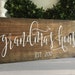 Grandmas House Wood Sign, Gift for Grandma, Pregnancy Reveal, Grandma ...