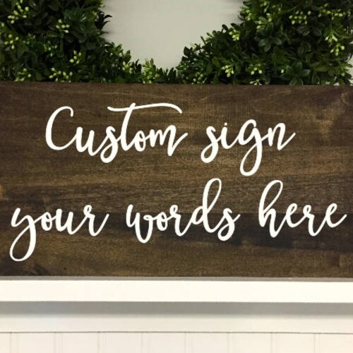 Custom Wood Signs Custom Quote Personalized Board Wooden | Etsy