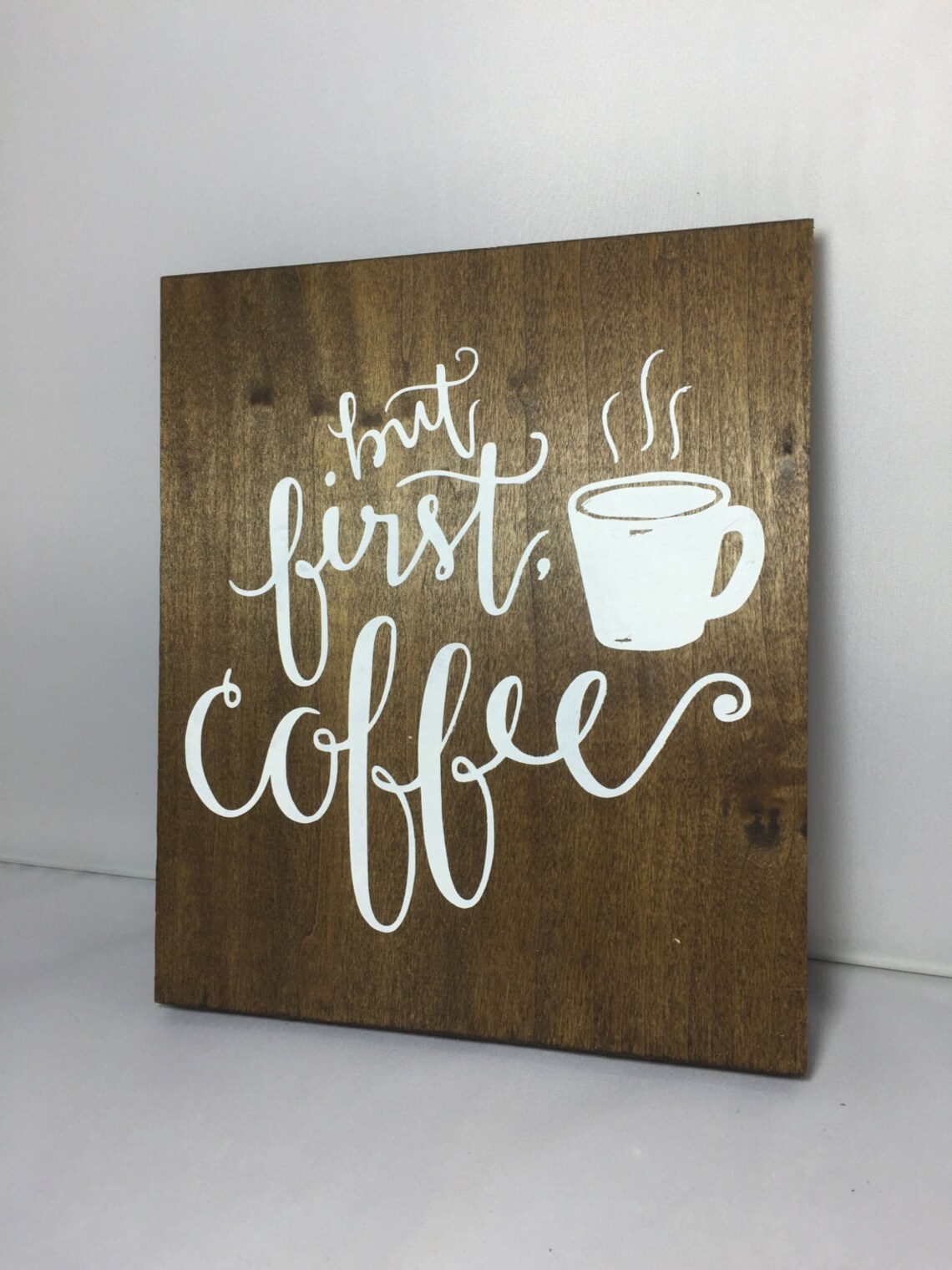 But First Coffee Sign Coffee Lovers Gift Wood Sign Kitchen - Etsy