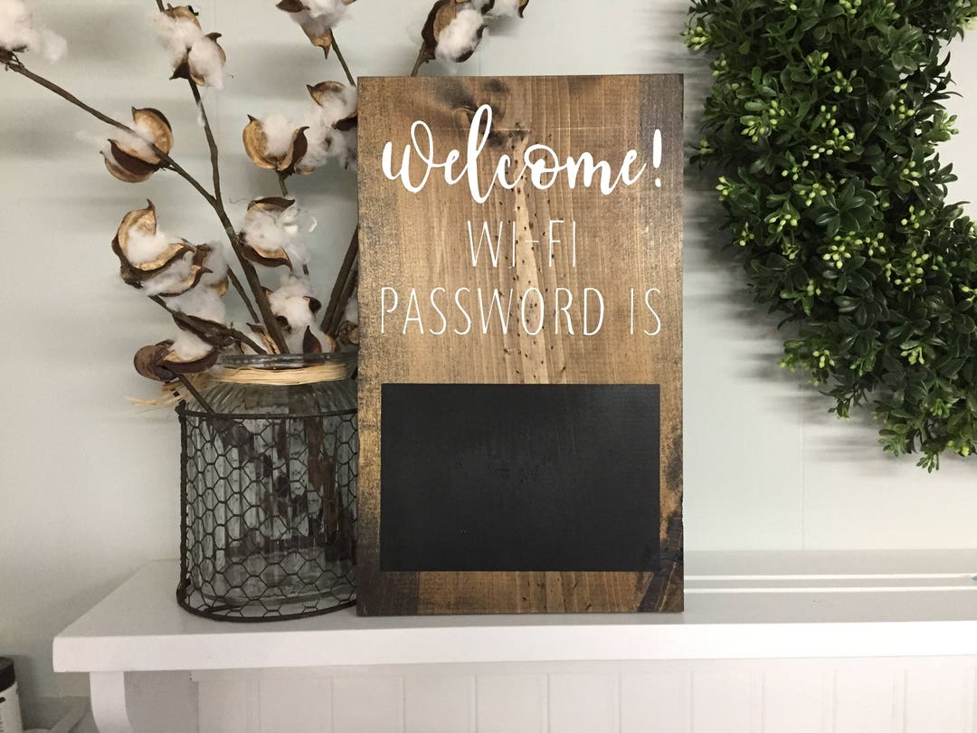 Wifi Password Sign, Airbnb Guest Sign, New Home Gift, Hostess Gift, - Etsy