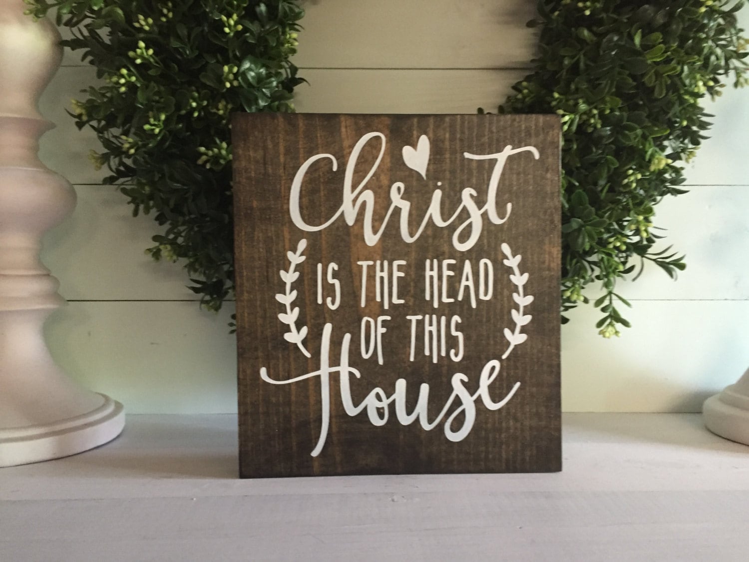 Christ is the Head of This House, Religious Wall Art, Spiritual Sign ...