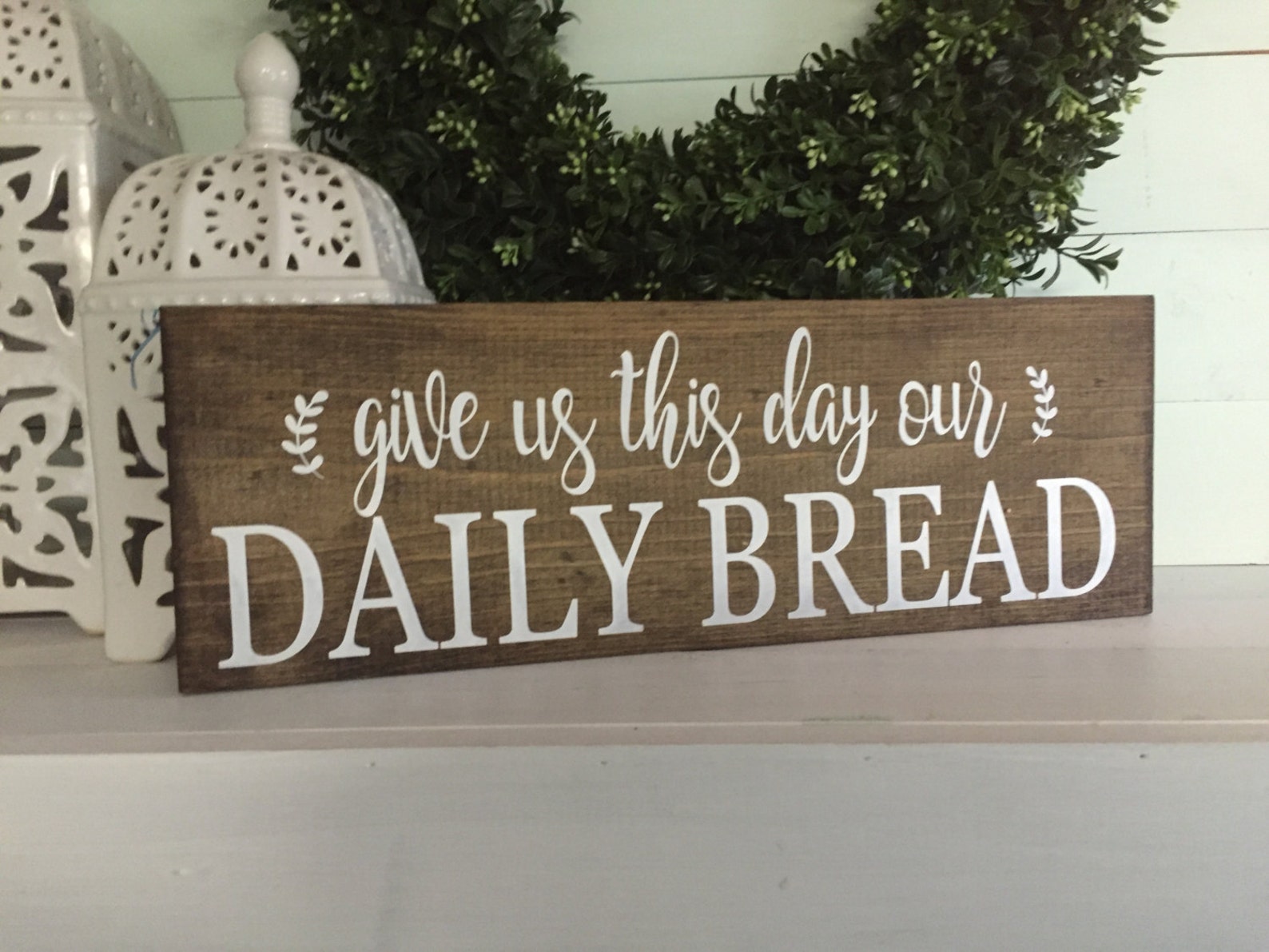 Kitchen Wall Sign Give Us This Day Our Daily Bread Dinning - Etsy