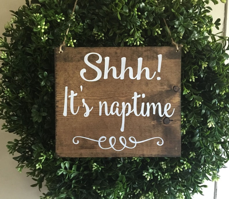 Baby Sleeping Sign - Do Not Disturb Sign - Nap Time Door Sign - Baby ...