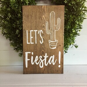 Lets Fiesta - Lets Fiesta Sign - Fiesta Decorations - Wedding Taco Bar ...