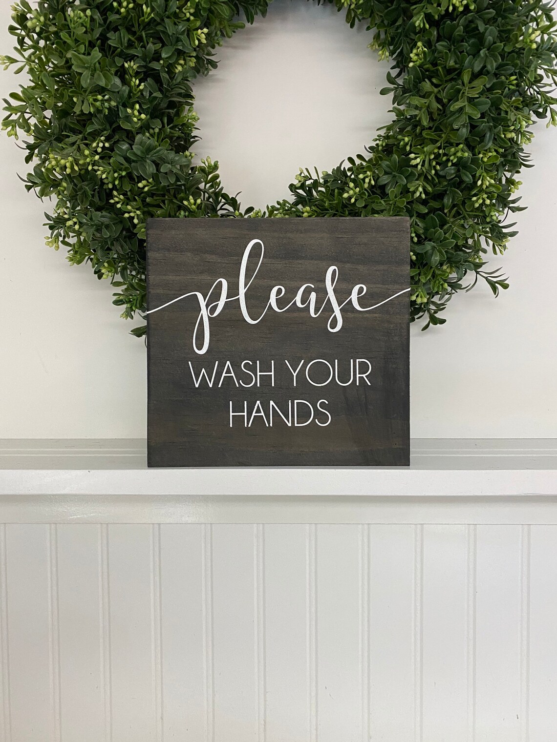 Wash your hands sign Bathroom wall decor Kids wall restroom | Etsy