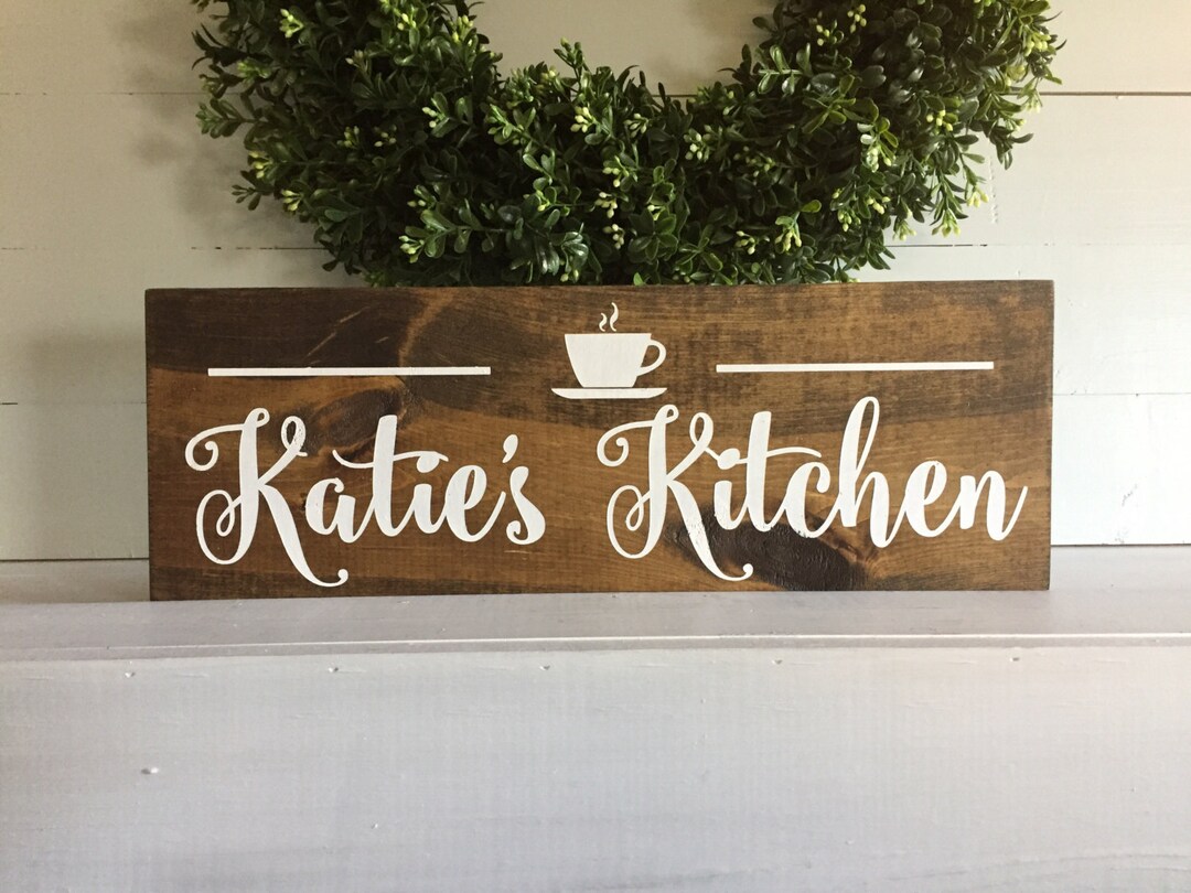 Kitchen Gift Personalized - Coffee Wall Decor - Gift for Cook - Coffee ...