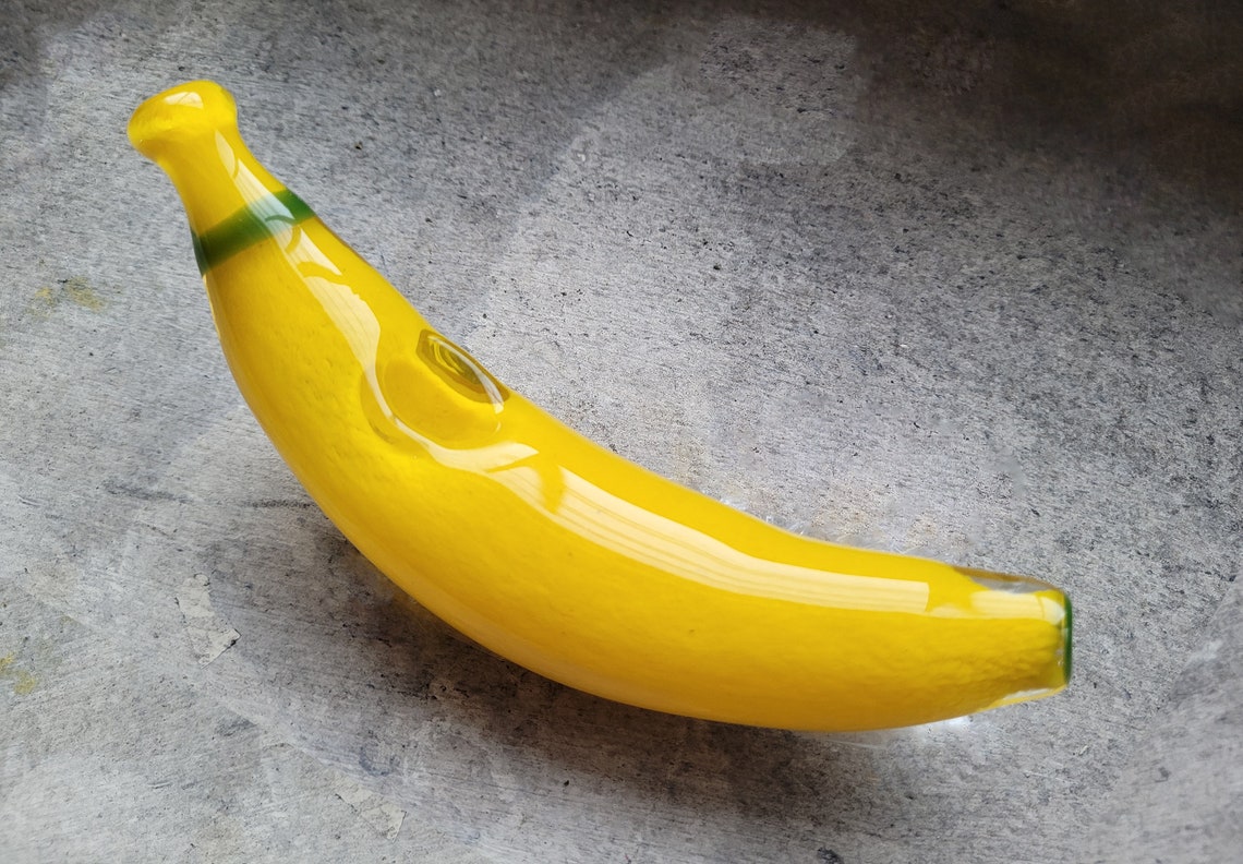 Banana Glass Pipes Pocket Pipe Smoking Bowl Original Banana Yellow ...