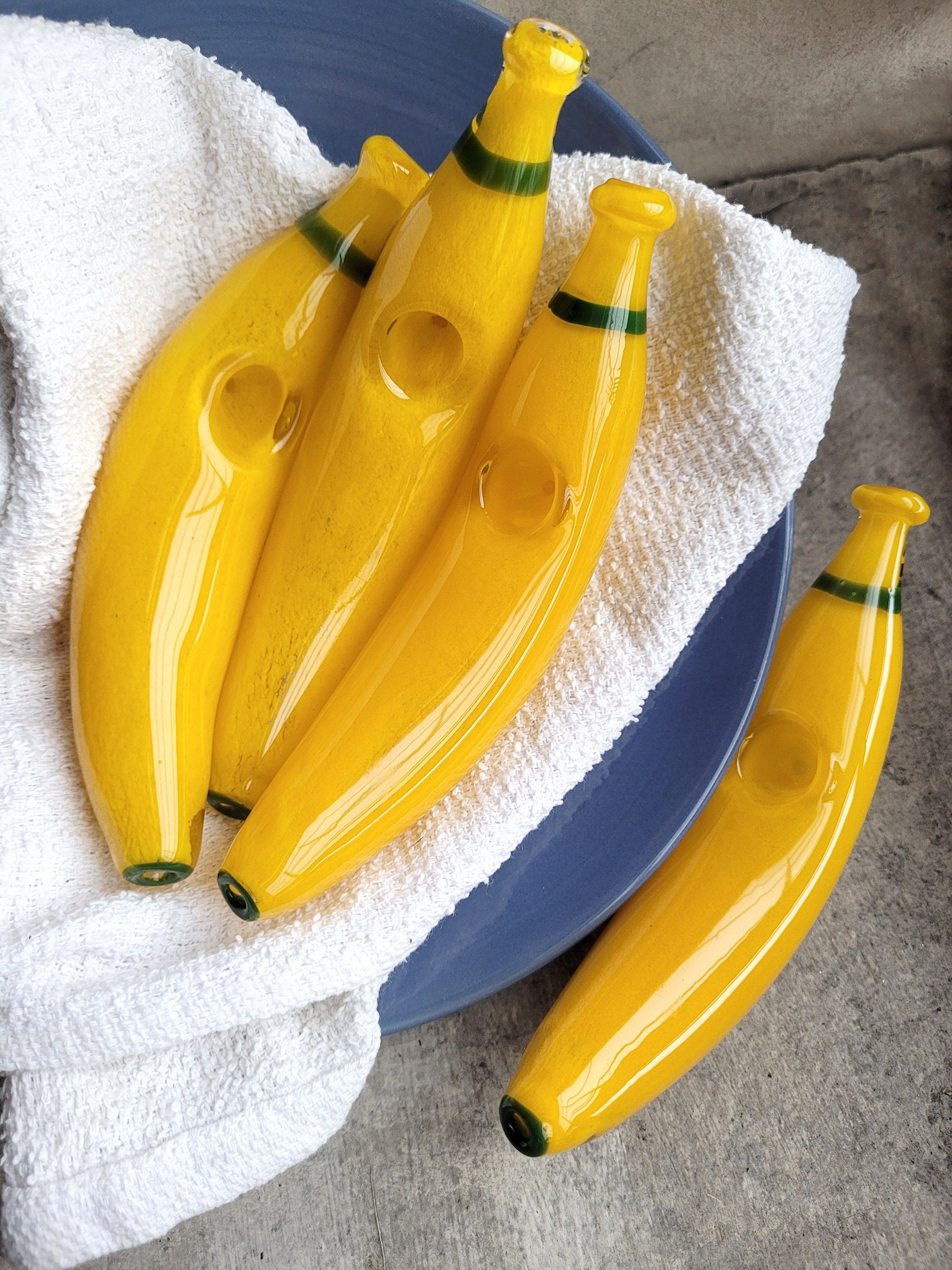 Banana Glass Pipes Pocket Pipe Smoking Bowl Original Banana Yellow ...