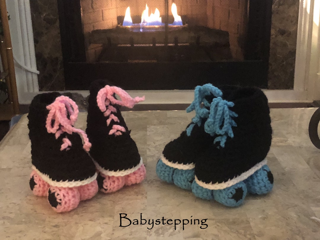 Racing Style Roller Skate Baby Booties - Etsy