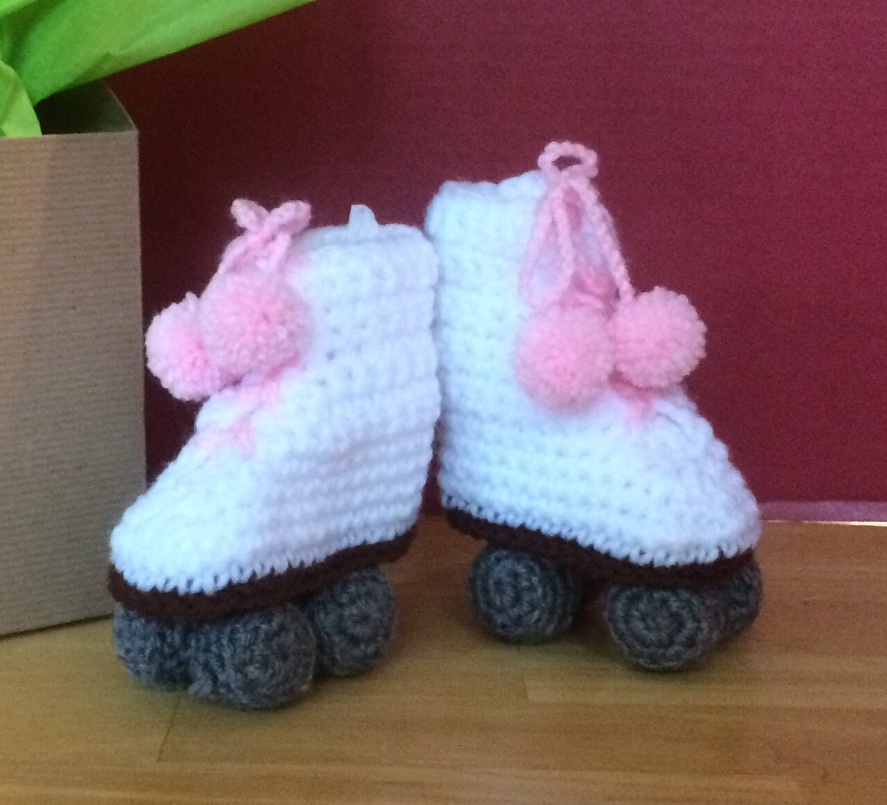 Roller Skate Style Baby Booties - Pastel Collection - Etsy