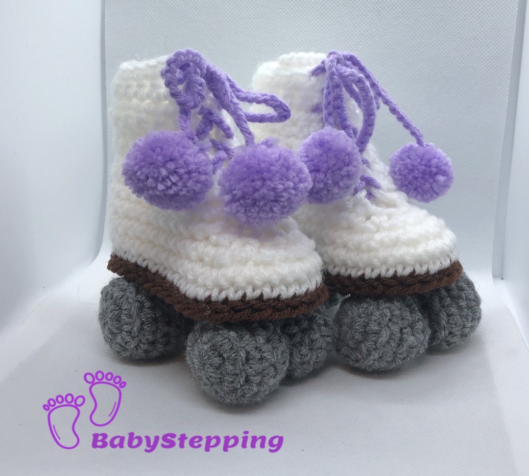 Roller Skate Style Baby Booties - Pastel Collection - Etsy