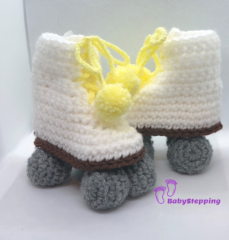 Roller Skate Style Baby Booties - Pastel Collection - Etsy