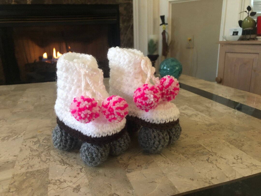 Confetti Roller Skate Style Baby Booties - Fun Confetti Collection - Etsy