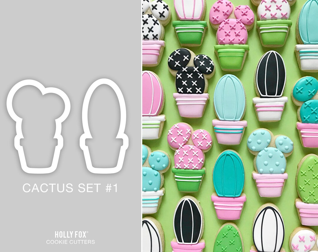 Cactus Cookie Cutters 1 Set of 2 - Etsy