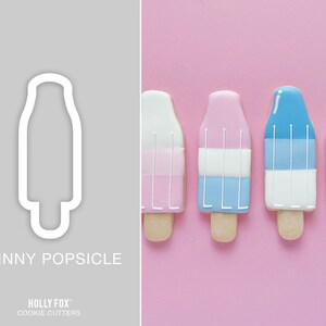 Skinny Popsicle Cookie Cutter - Etsy