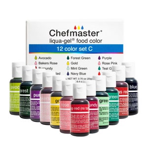 Food Color Gel, Chefmaster Liqua-gel - Sets Available - Etsy
