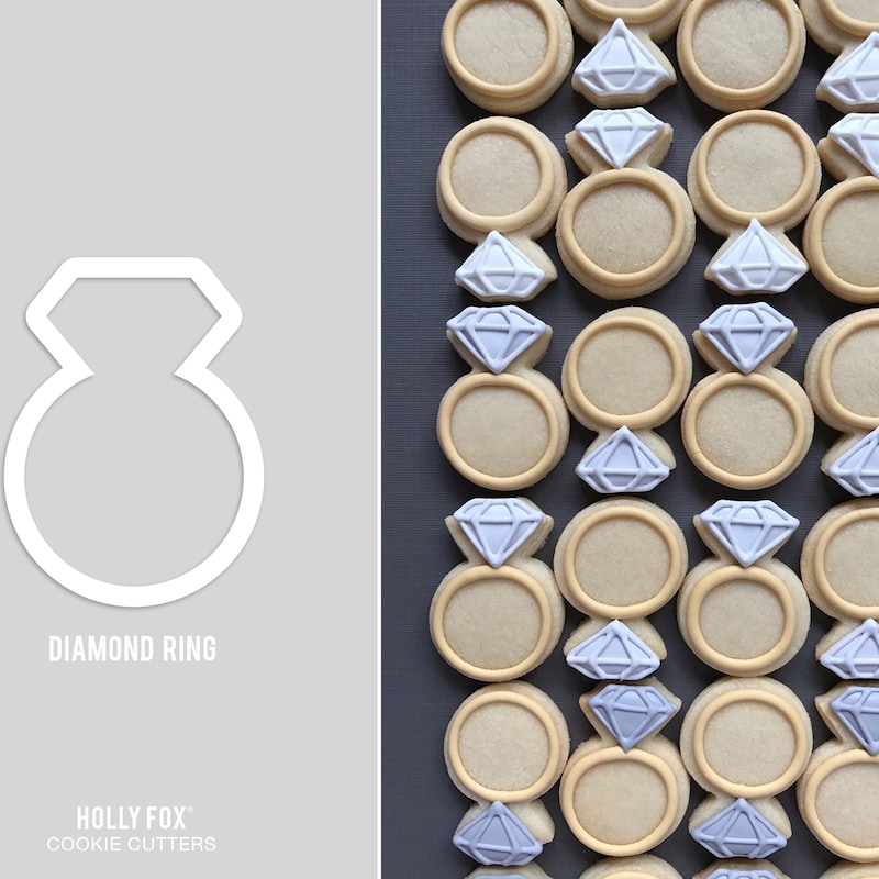 Diamond Ring Cookies - Etsy