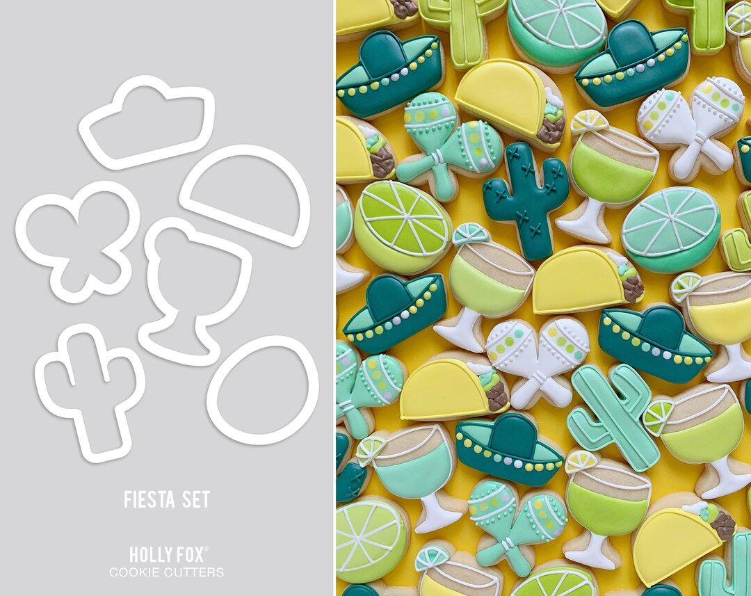 Fiesta Cookie Cutters - Set of 6! - Etsy