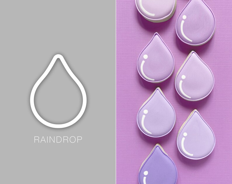 Raindrop Cookie Cutter | Etsy