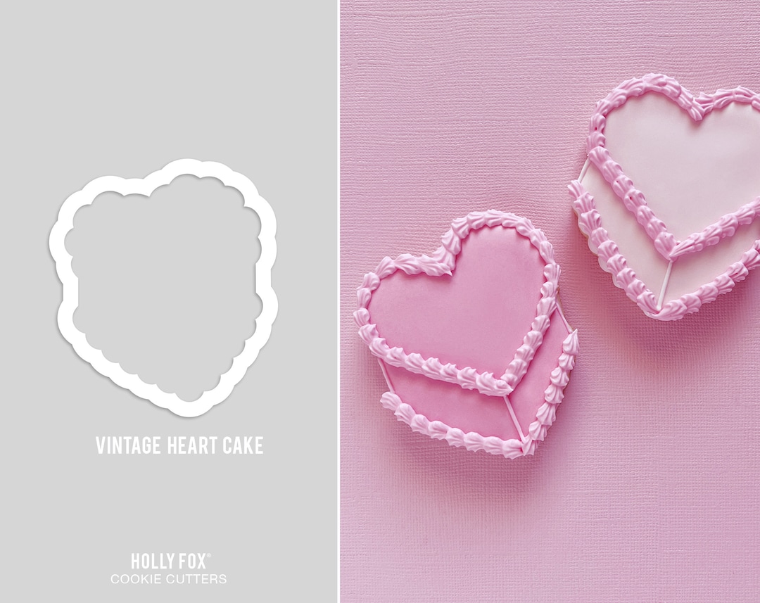 Vintage Heart Cake, Lambeth Cake Cookie Cutter - Etsy