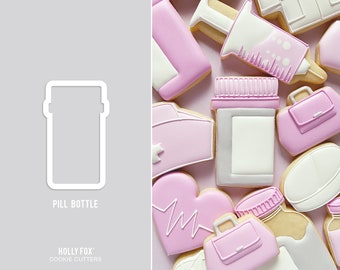 Prescription Rx Bottle Pill Jar Cookie Cutter - Etsy