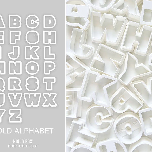 Alphabet Letter Cookie Cutters - Etsy