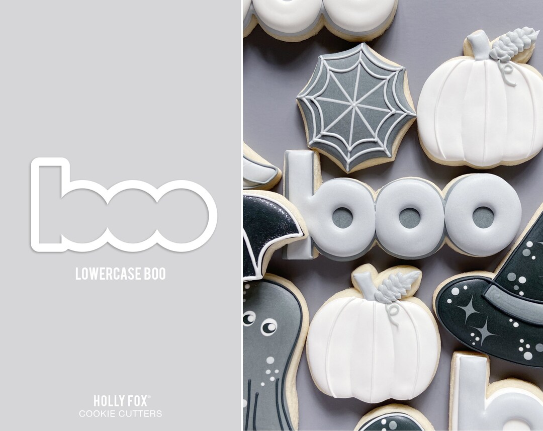 Lowercase BOO Cookie Cutter - Etsy