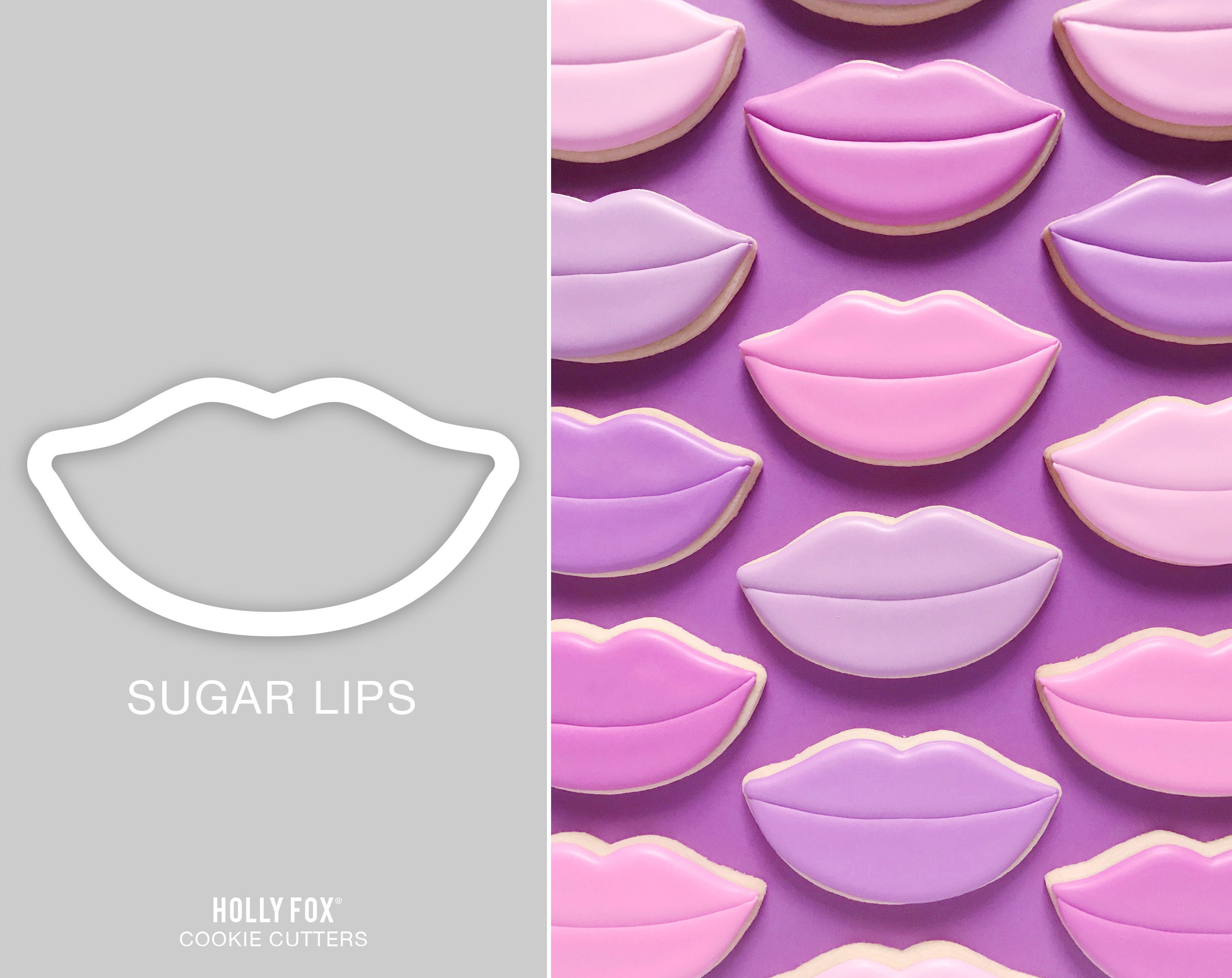 Sugar Lips Cookie Cutter - Etsy