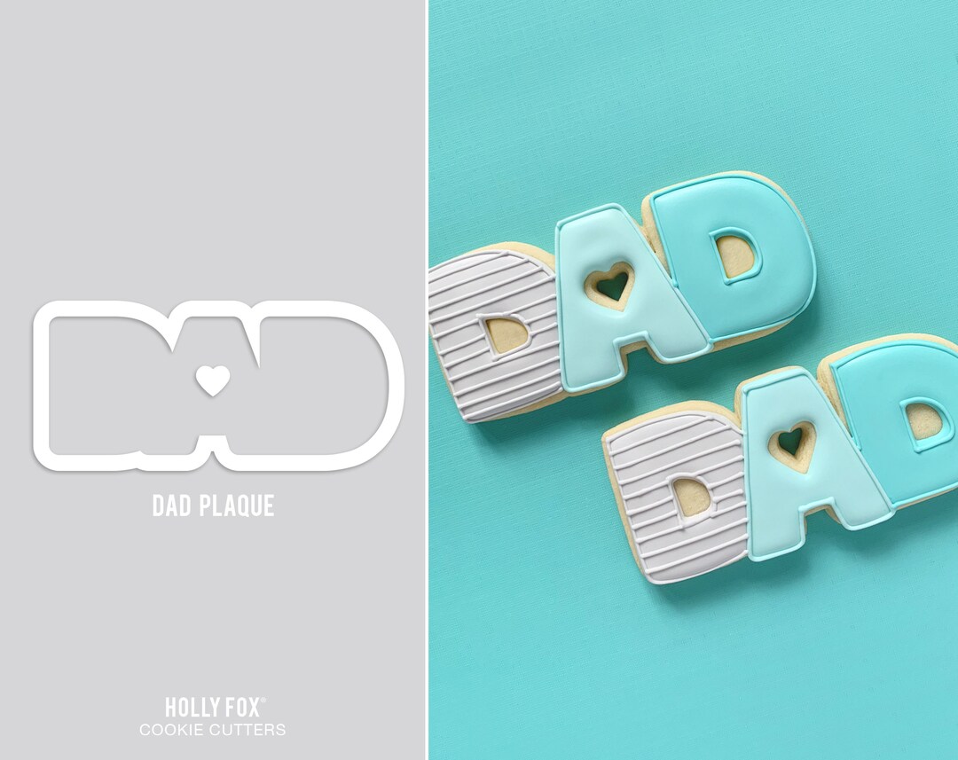 Dad Plaque Cookie Cutter - Etsy