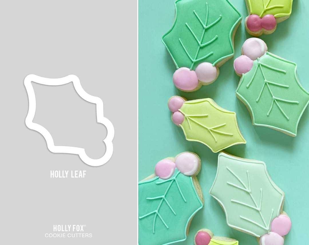 Holly Leaf Cookie Cutter - Etsy