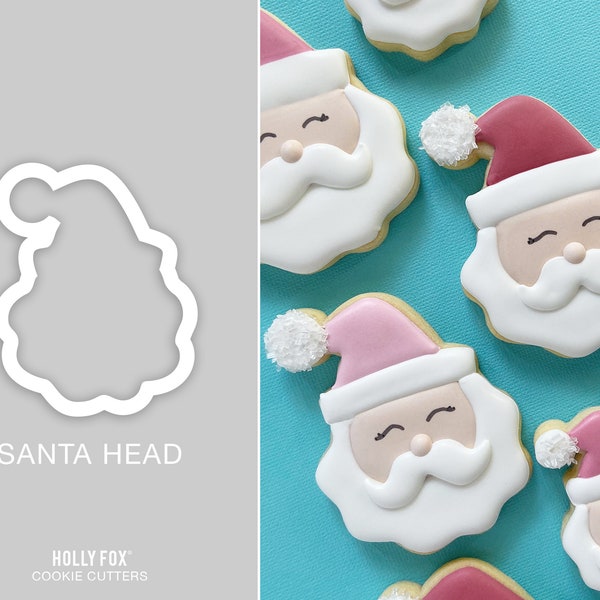 Santa Face Cookie Cutter - Etsy