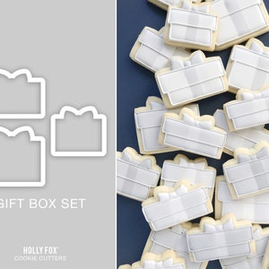 Gift Box Cookie Cutters Set of 3 | Etsy