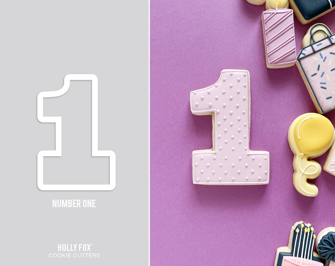 Number One Cookie Cutter - Etsy