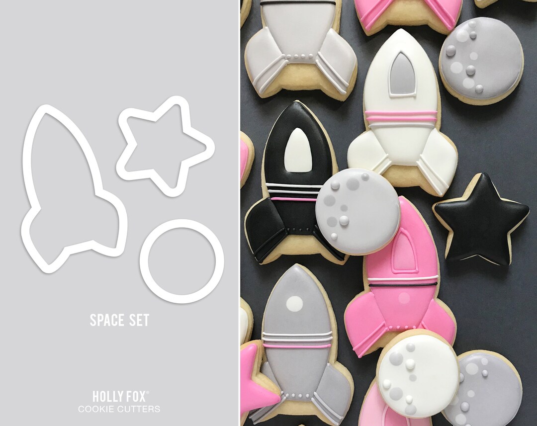 Space Set Cookie Cutters - Set of 3! - Etsy
